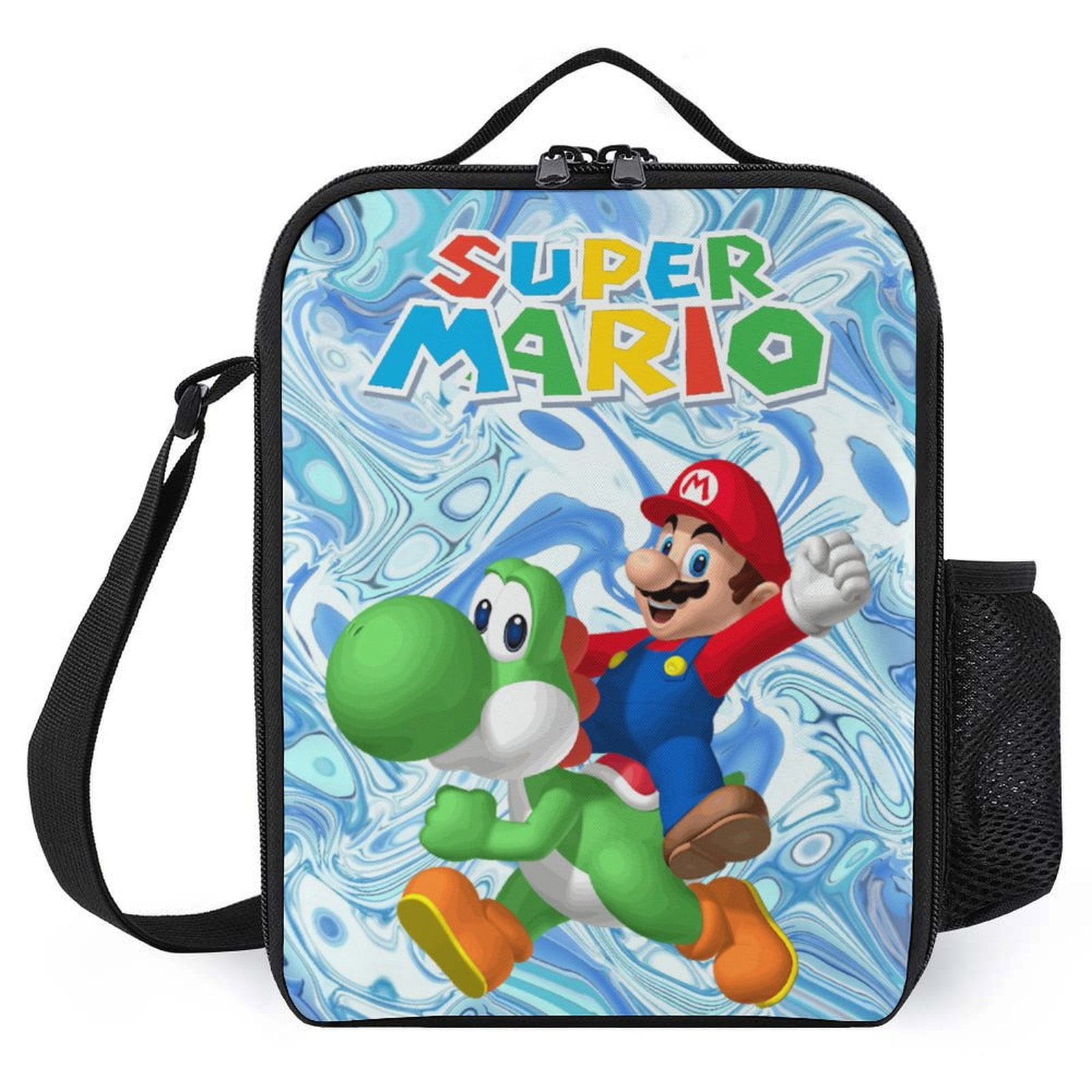 Game Super Mario Lunch Bag Portable Thermal Insulation And Cold Preservation Dinner Bag Tote ...