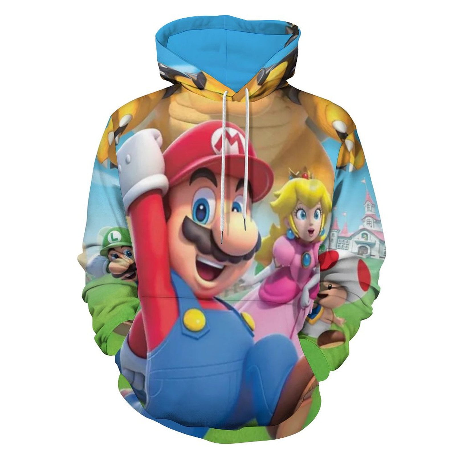 Game Super Mario Men's Hoodie For Adult Youth Pullover Hooded ...