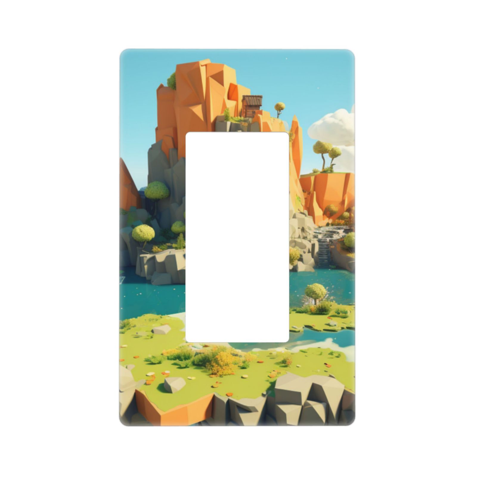 Game Switch Cover Decorative Wall Plate / 1-Gang Screwless / Standard ...