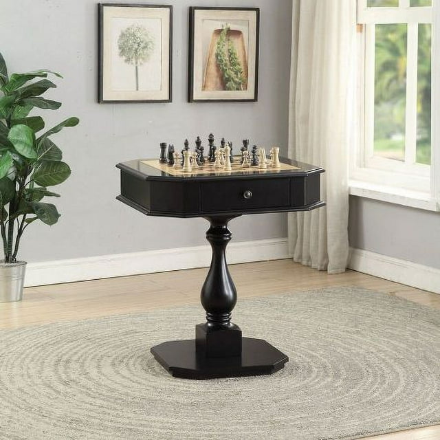 Game Table 28''L x 28''W with 2 Drawers Storage, Reversible Game Tray ...