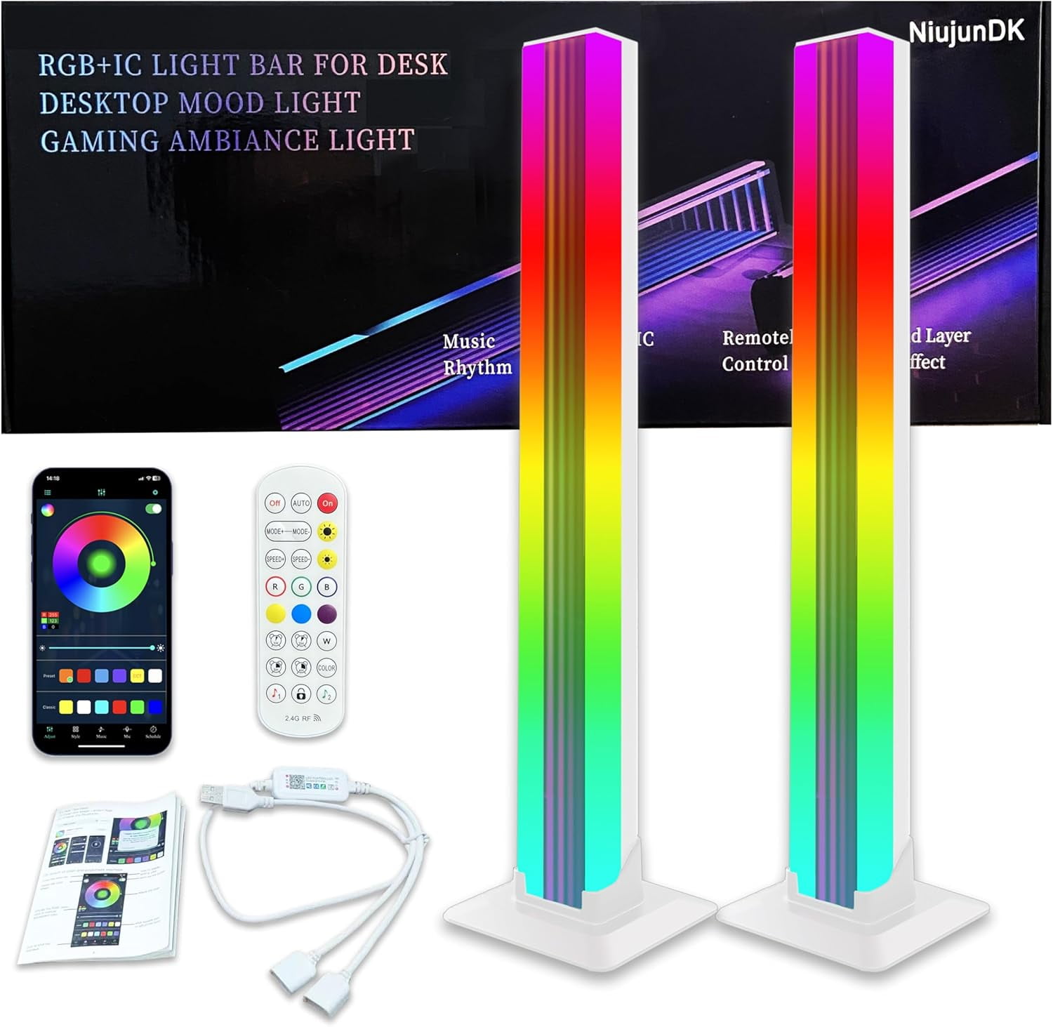 Game Table lamp, TV Background lamp, Computer Decoration lamp, RGB ...