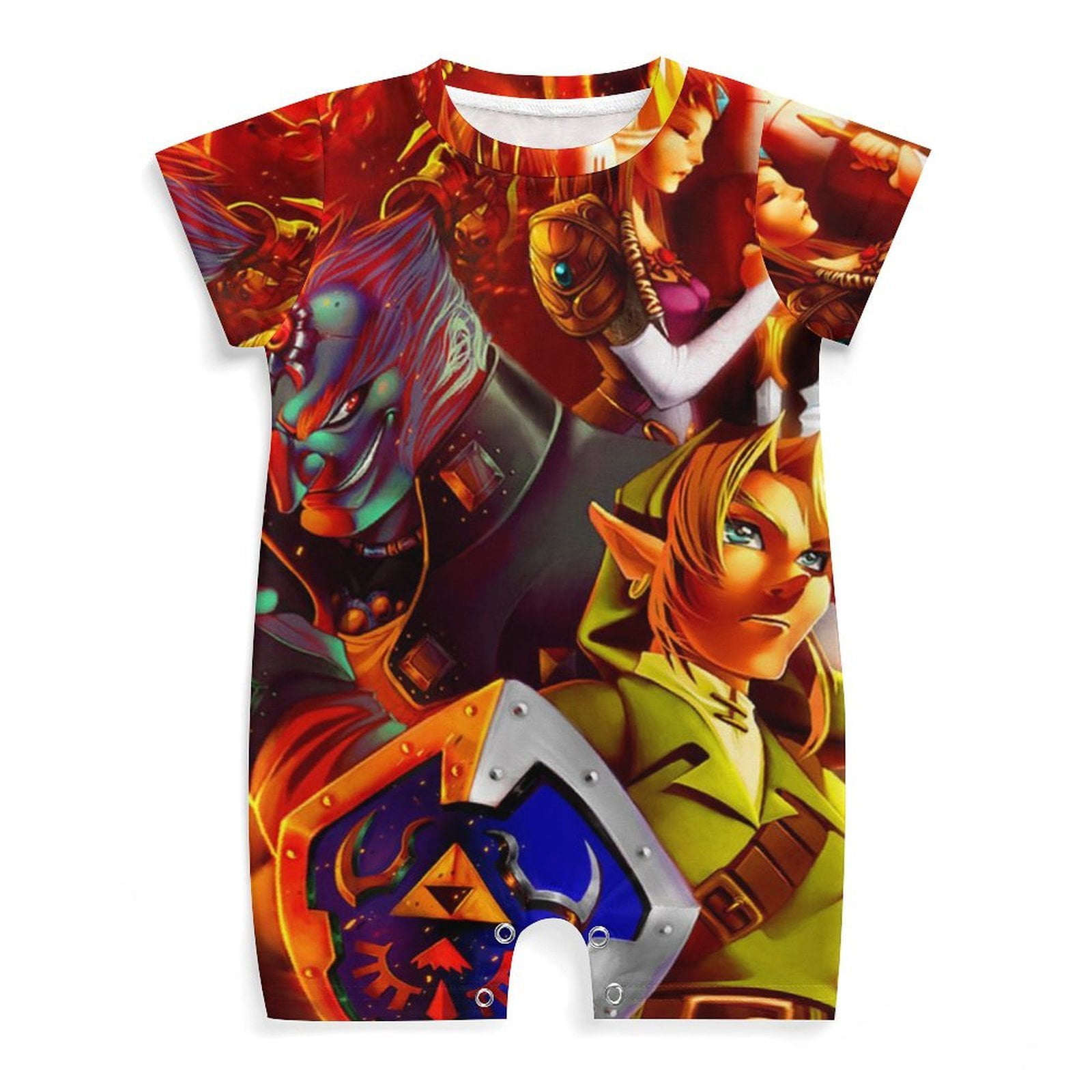 Game The Legend Of Zelda Baby One-Piece Rompers Summer Short Sleeve ...