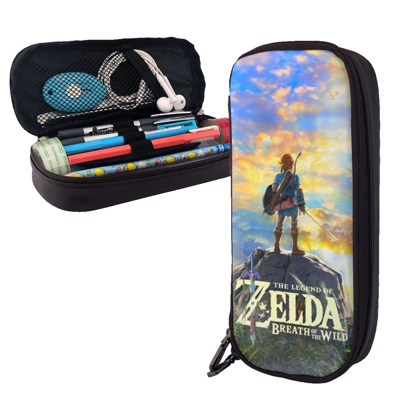 Game The Legend of Zelda Breath of the Wild Brown Pencil Case Student ...