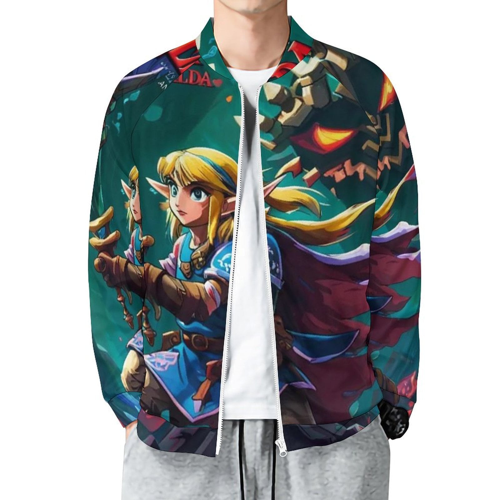 Game The Legend of Zelda Fashion Jacket Mens Windbreaker Coat ...