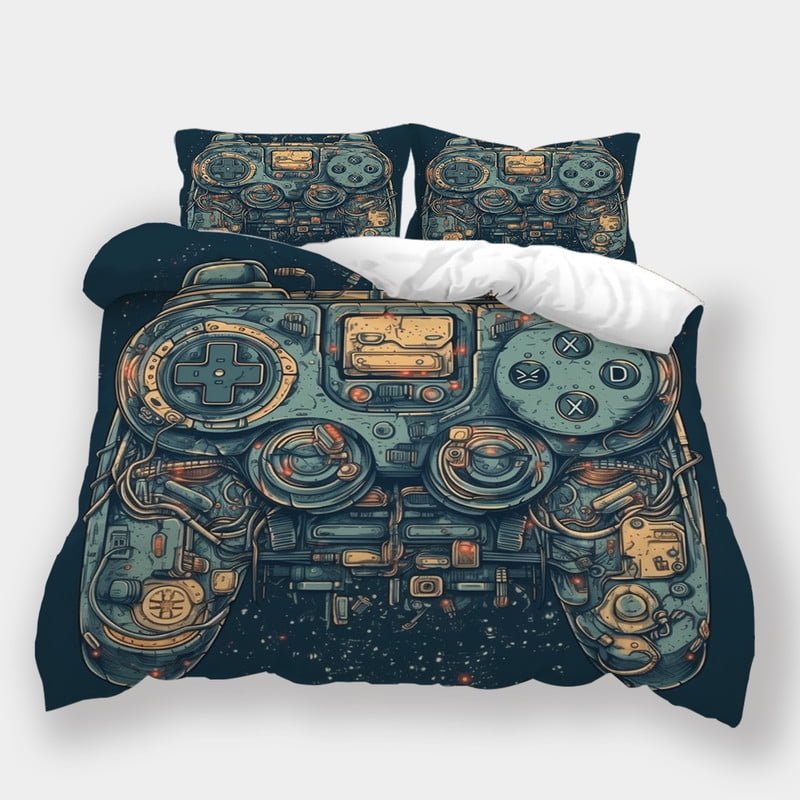 Game Theme Duvet Cover Set Game Handle Printed Bedspreads Boys Girls ...