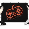 Game Theme Photography Backdrop 7x5FT, Red Game Controller Photo ...