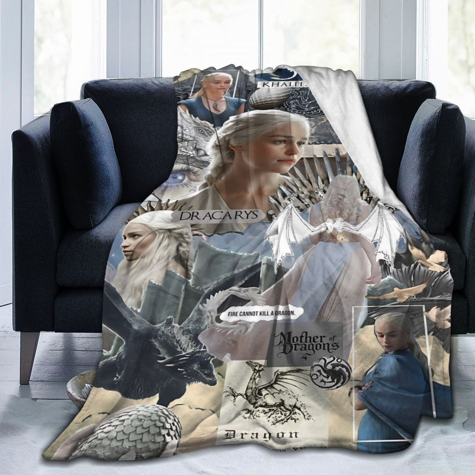 Game of Thrones Flannel Blanket – Soft Cozy Throw with Iconic Fantasy Series Design, Lightweight ...