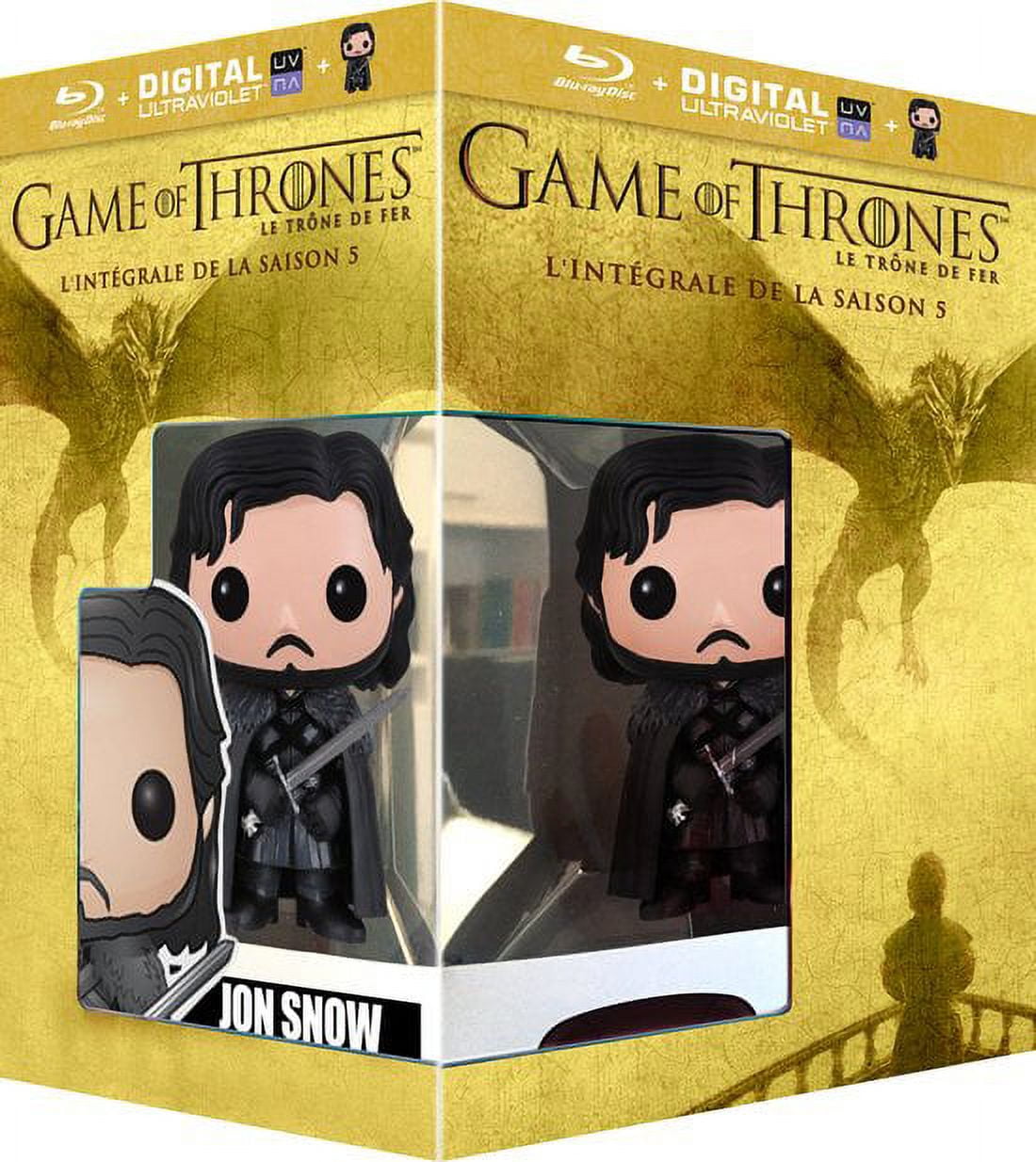 Game of Thrones (Season 5) - 5-DVD Box Set & Jon Snow Figurine ( Game ...