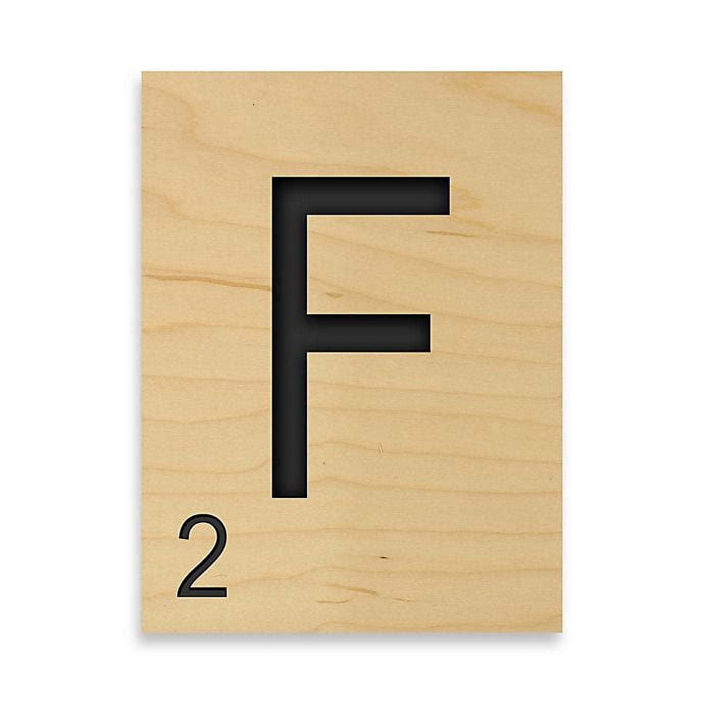 Personal-Prints Alphabet Wall Art Letter F Wood Block Decor - Walmart.com