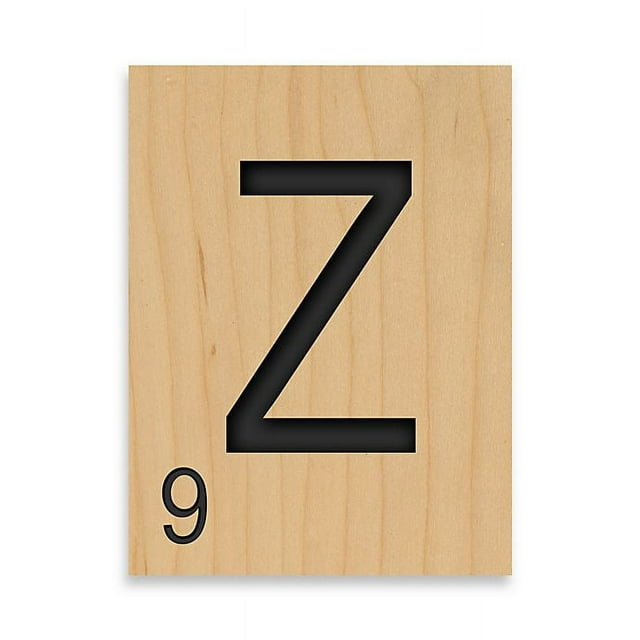 Game Tile Letter "Z" Wall Art - Walmart Business Supplies
