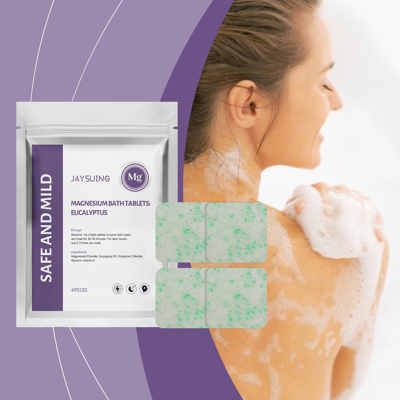 Game Time,Skin Wash,Melatonin Eucalyptus Oil Bath Tablets,Magnesium ...