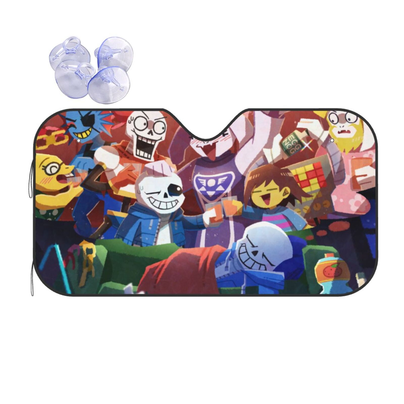 Game Undertale Car Windshield Sun Shade Accessories Foldable Automotive ...