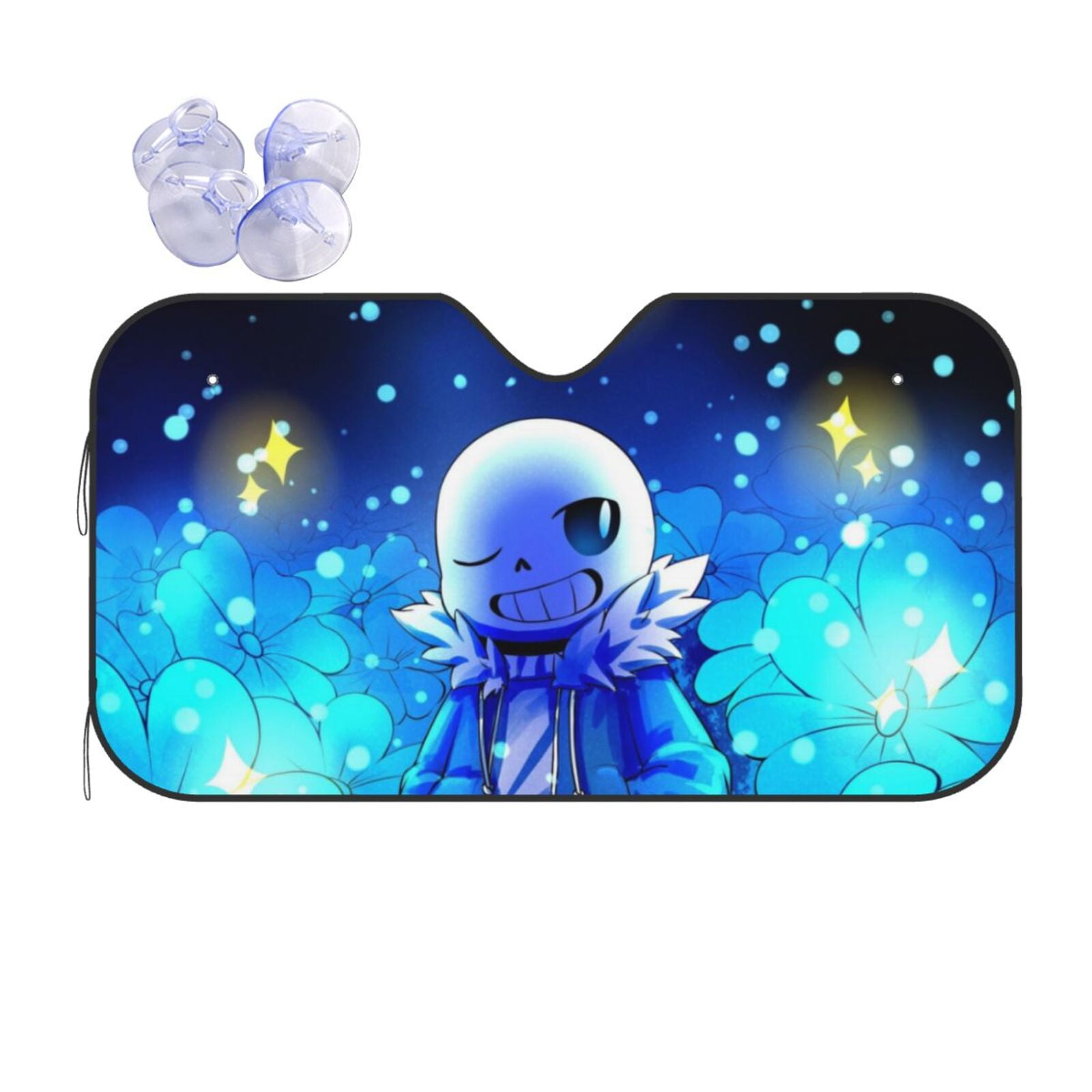 Game Undertale Sans Car Windshield Sun Shade Accessories Foldable ...