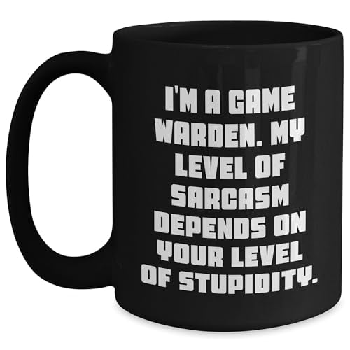 Game Warden Sarcasm Level Depends On Your Stupidity Funny Valentine's ...