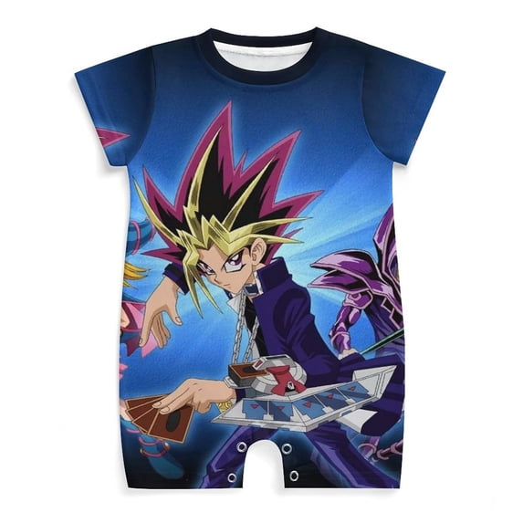 Game Yu-Gi-Oh Baby One-Piece Rompers Summer Short Sleeve Outfit ...