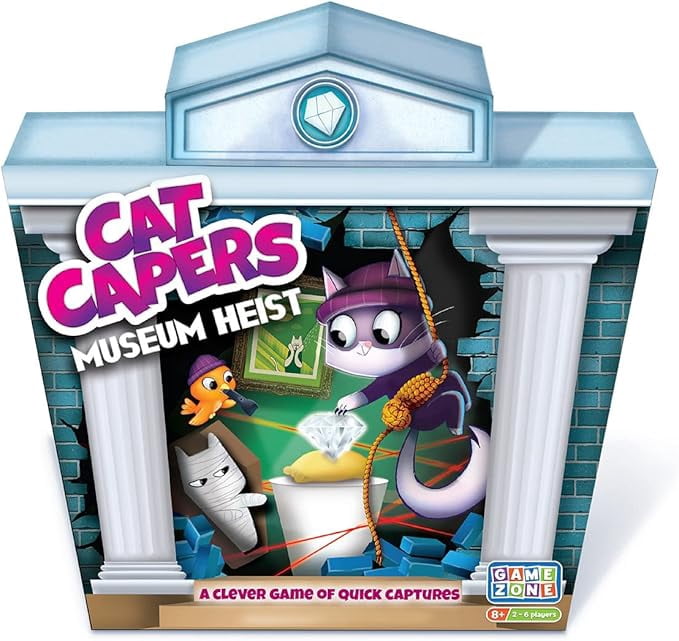 Game Zone Cat Capers - Fun and Family-Friendly Card Game for Ages 8 ...