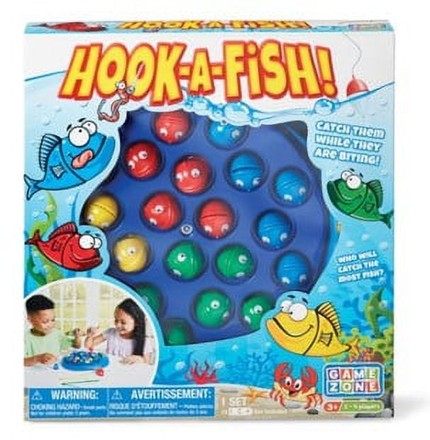 Game Zone Hook-A-Fish Interactive Tabletop Multiplayer Game for Adults ...