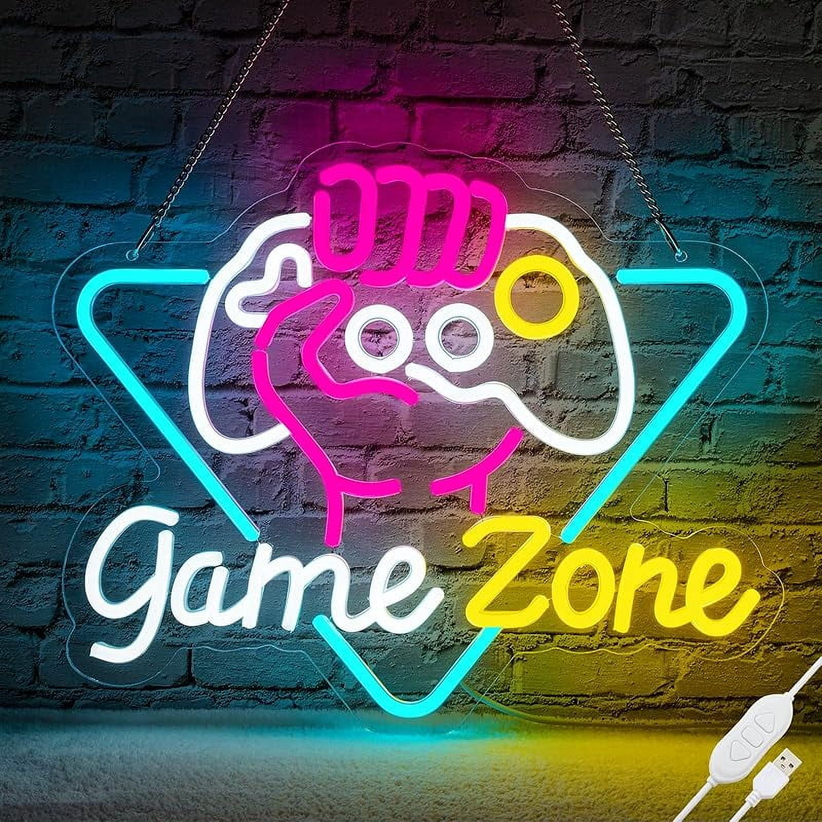 Game Zone Neon Sign Dimmable Gamer Neon Signs Gaming Led Signs for Game ...