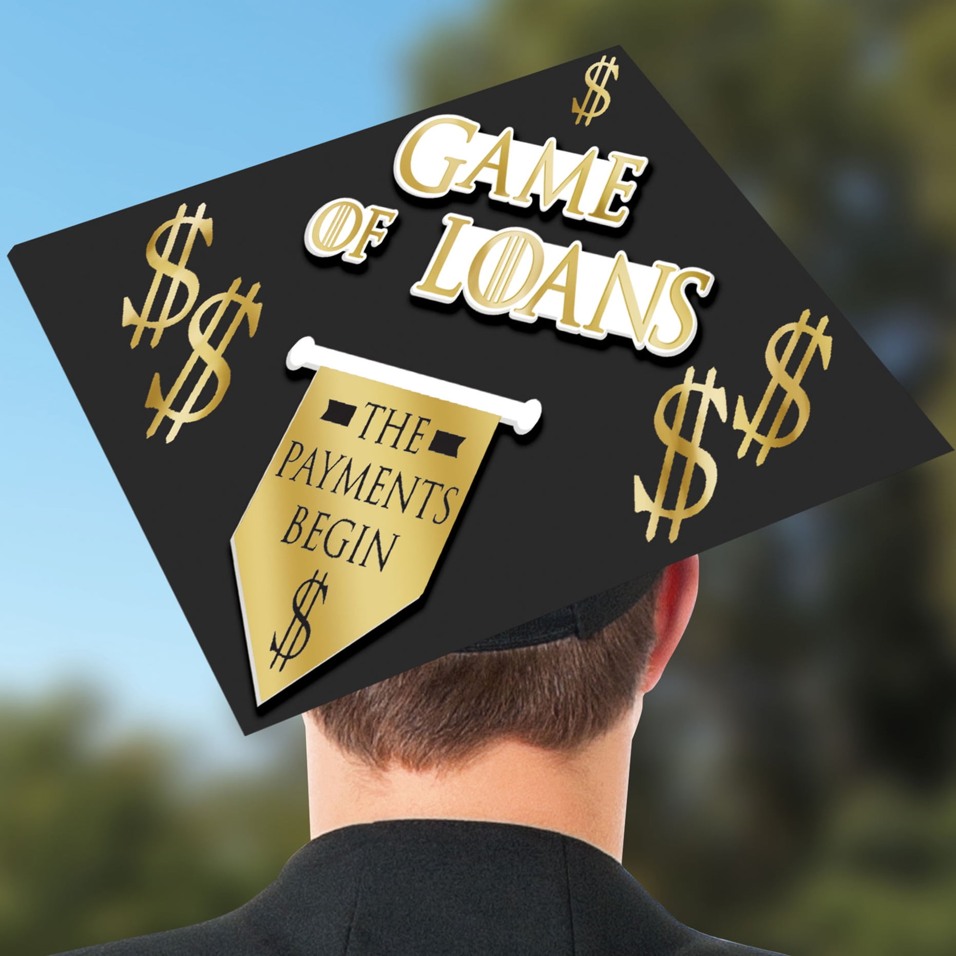 Game of Loans Graduation Grad Cap Decorating Kit - Walmart.com