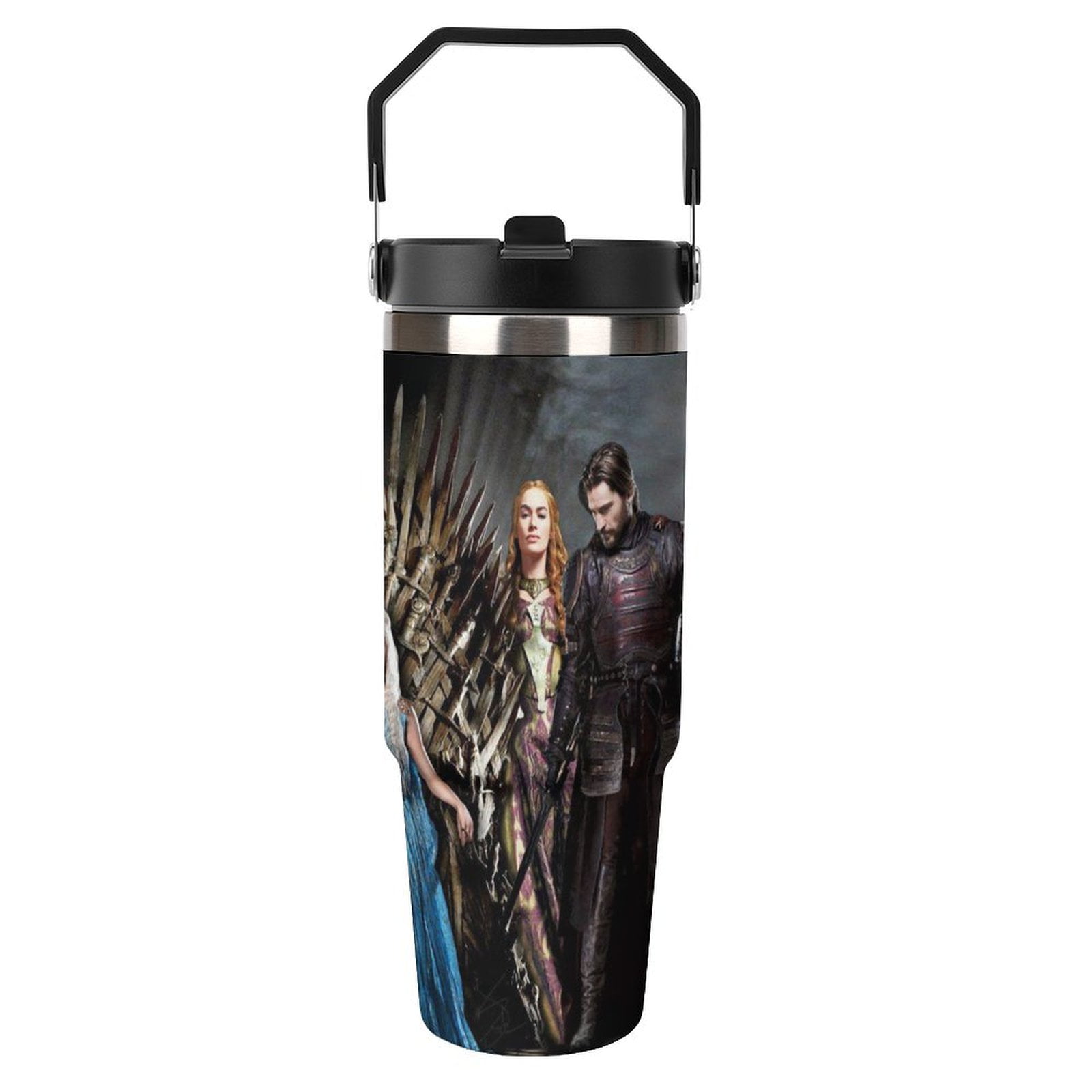 Game of Thrones 30 Oz Tumbler with Straw Lid Insulated Tumblers Cups ...