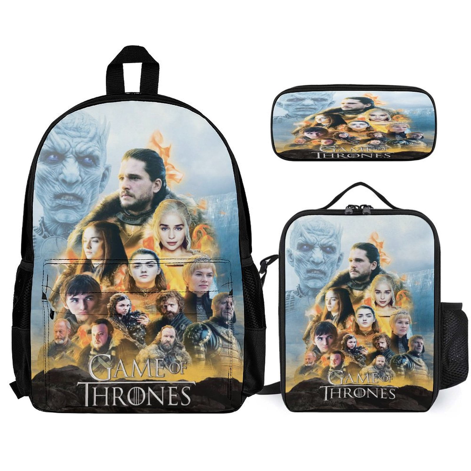 Game of Thrones Backpack Set Cartoon Travel Backpack with Lunch Box ...