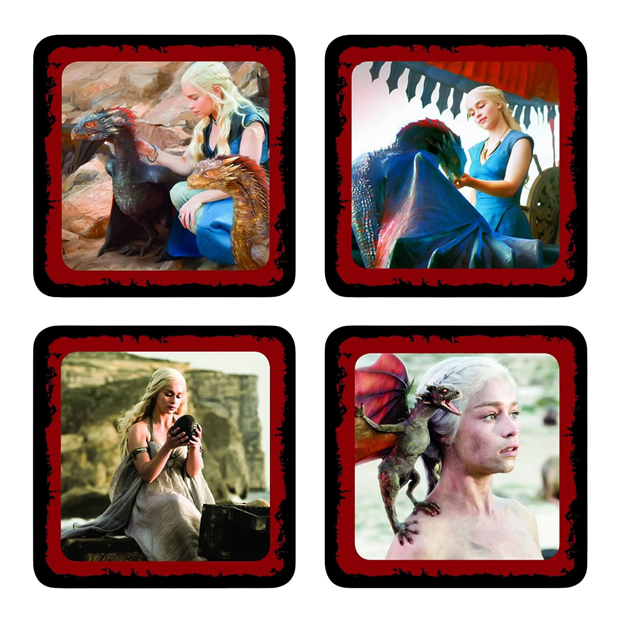 Game of Thrones Daenerys Targaryen Coaster Set - Walmart.com