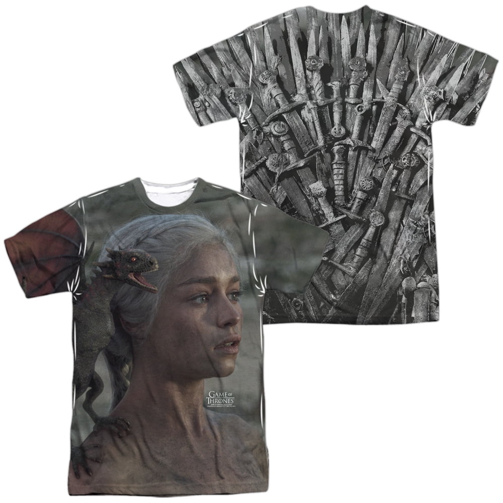 Game of Thrones Daenerys for The Throne (Front/Back Print) Unisex Adult ...