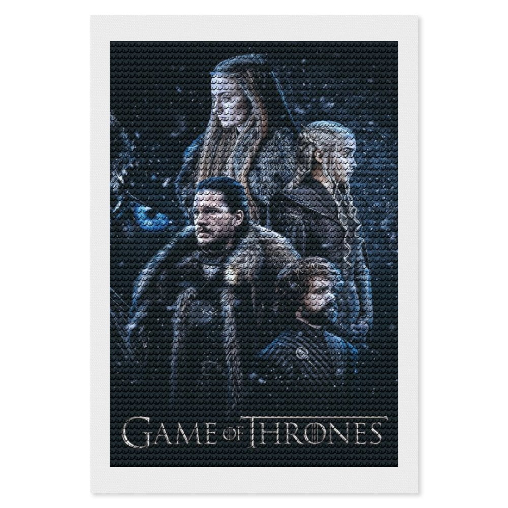 Game of Thrones Diamond Art Kits for Adults Diamond Art Gem Art Painting Full Drill Round Art ...