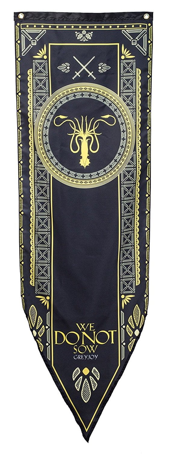 Game of Thrones House Greyjoy Tournament Banner - 19 by 60 - Walmart.com