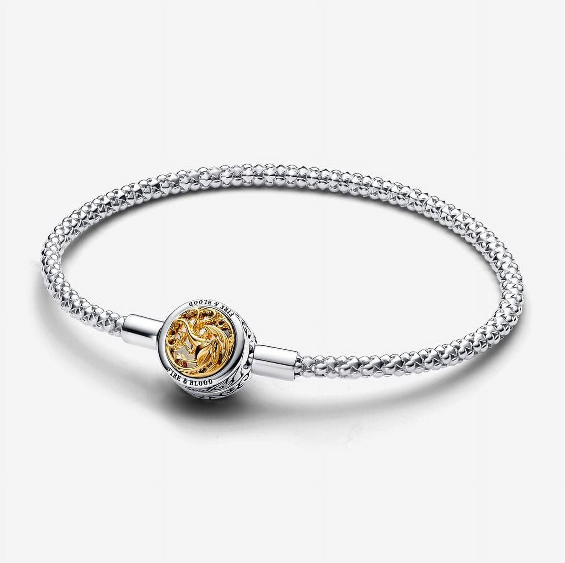Game of Thrones House Sigil Clasp Pandora Moments Studded Chain Bracelet - Walmart.com