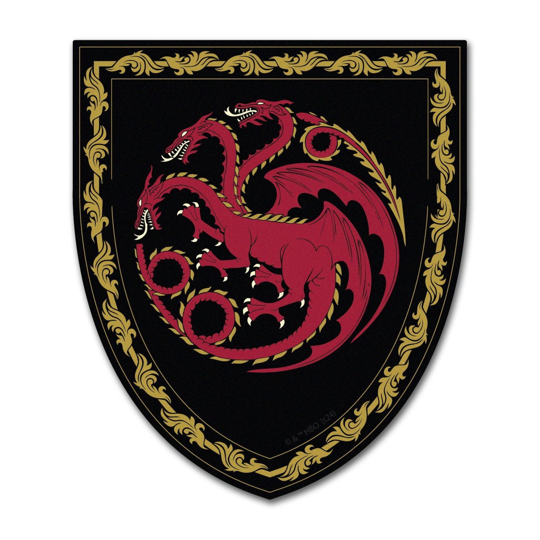 Game of Thrones House of the Dragon House Targaryen Shield Car Decal ...