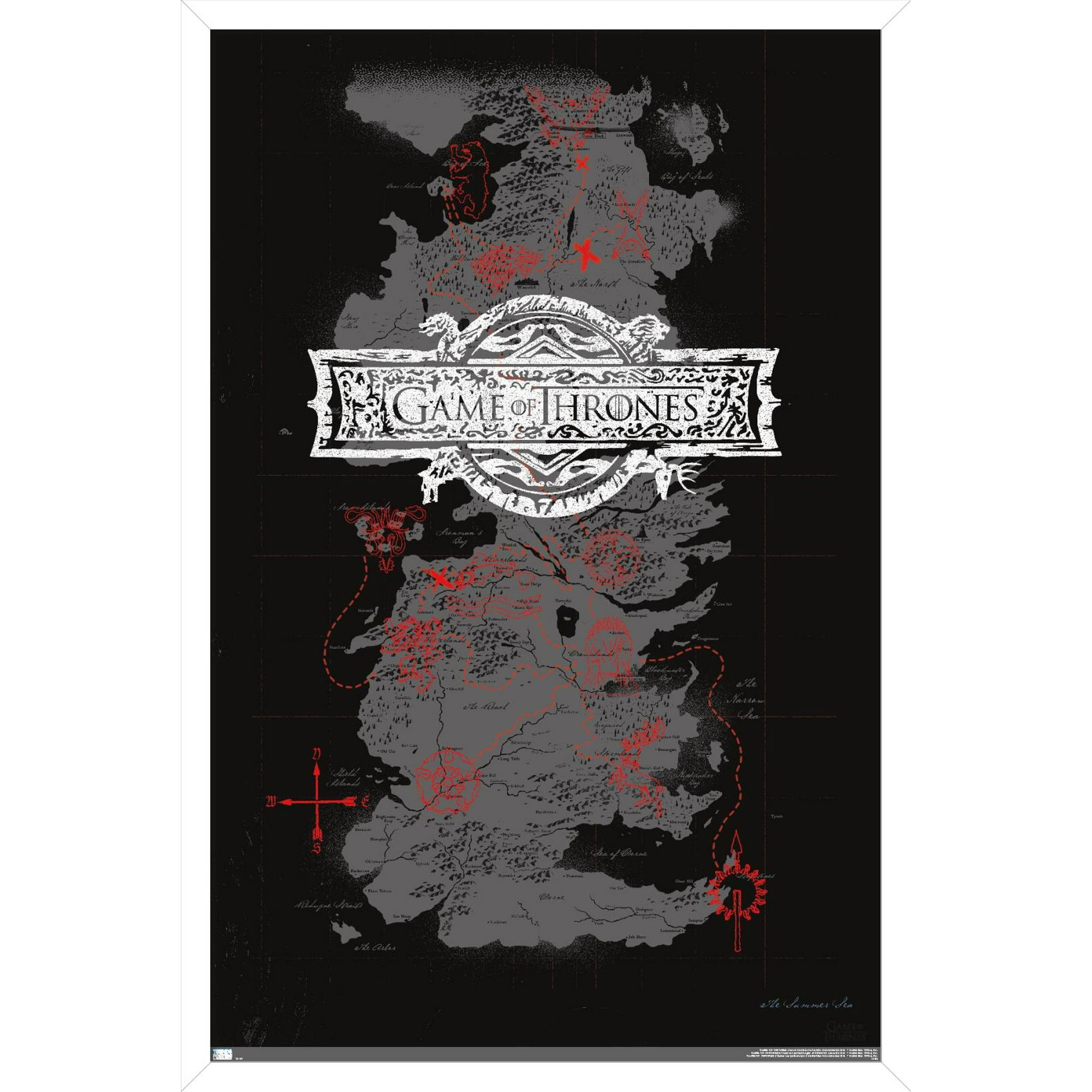 Westeros Map Poster