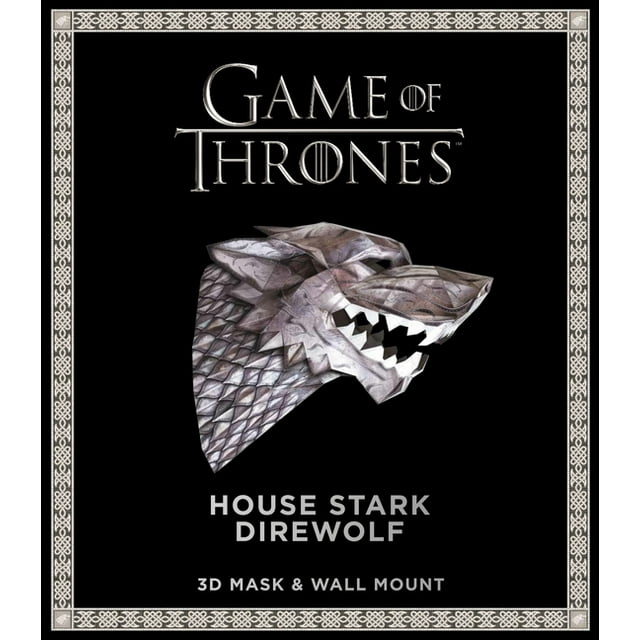Game of Thrones Mask House Stark Direwolf : 3d Mask & Wall Mount ...