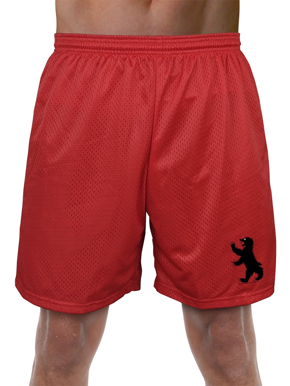Game of Thrones Mormont Sigil Mens Lined Mesh Shorts, Red, Large ...