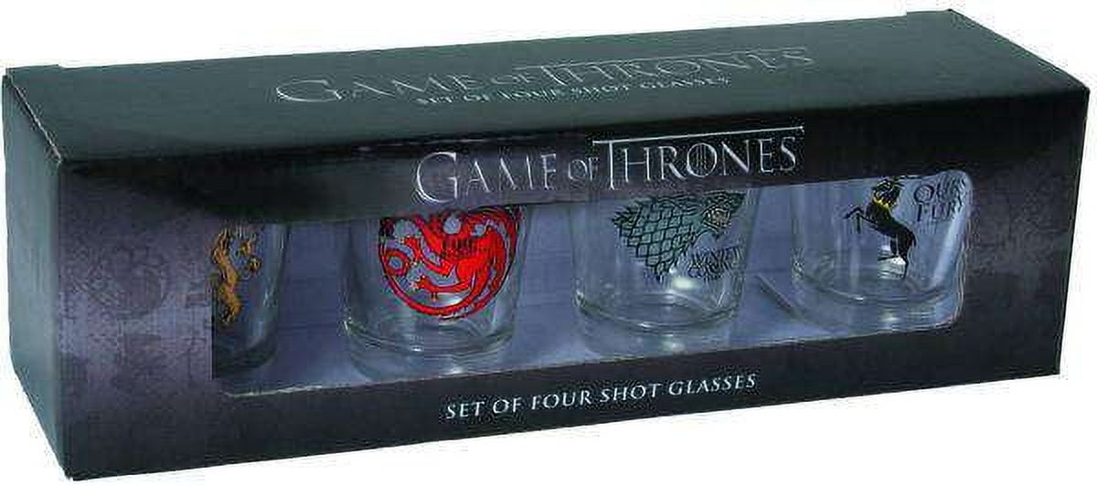 Game of Thrones Stark, Baratheon, Targaryen and Lannister Shot Glass ...