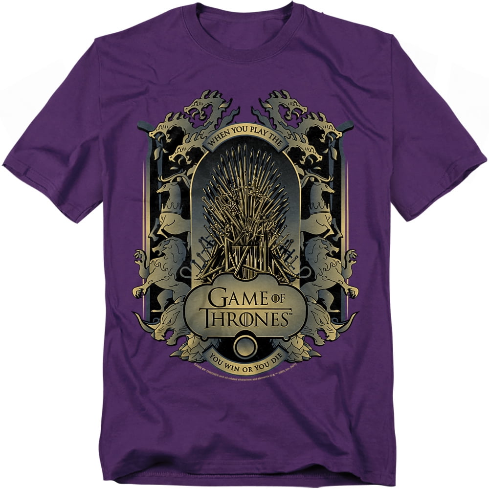 Game of Thrones T-Shirt Throne And Sigils Unisex Graphic Tee For Men & Women - Walmart.com