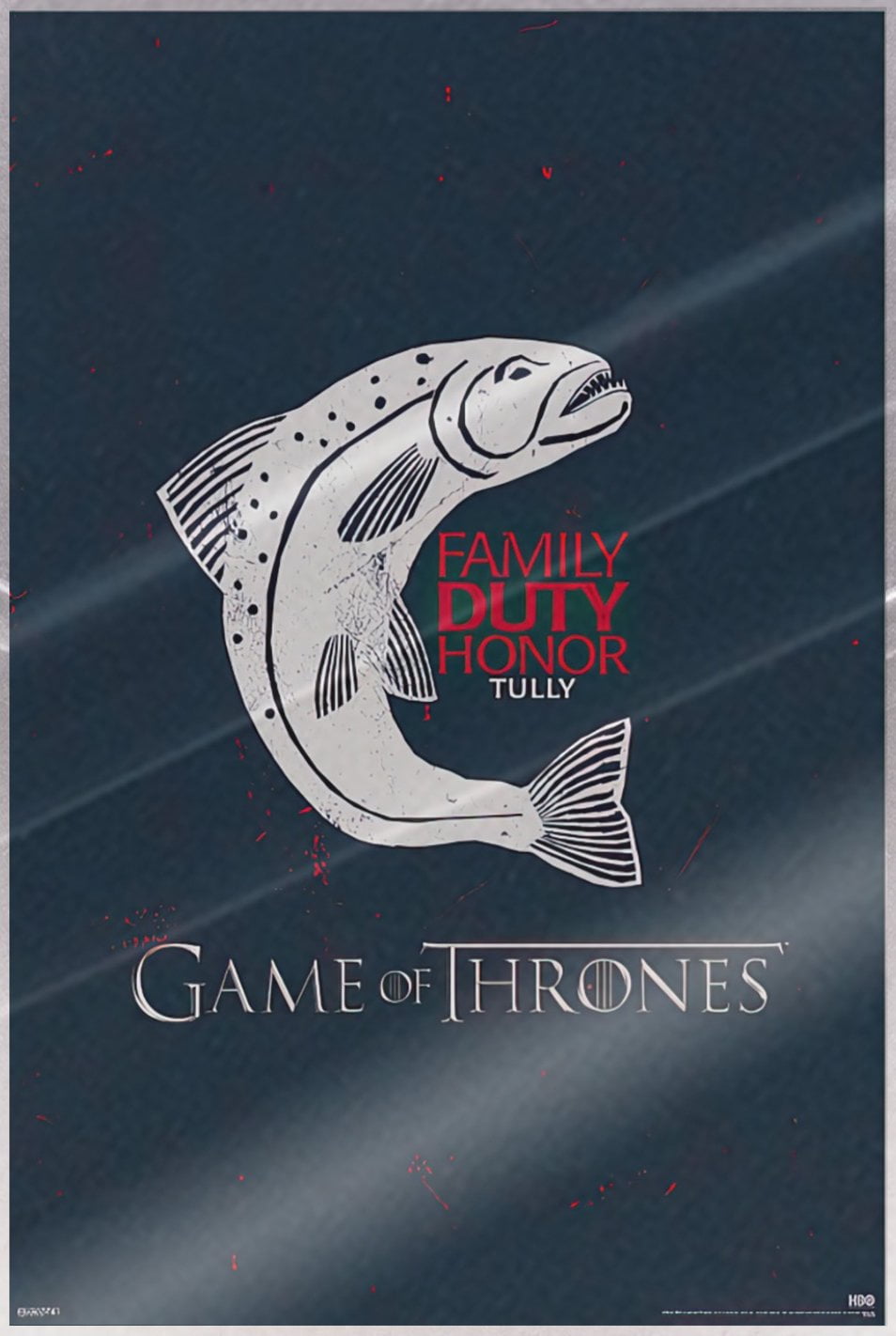 Game of Thrones - TV Show Poster (Tully House Crest - Sigil) (Size: 24 ...