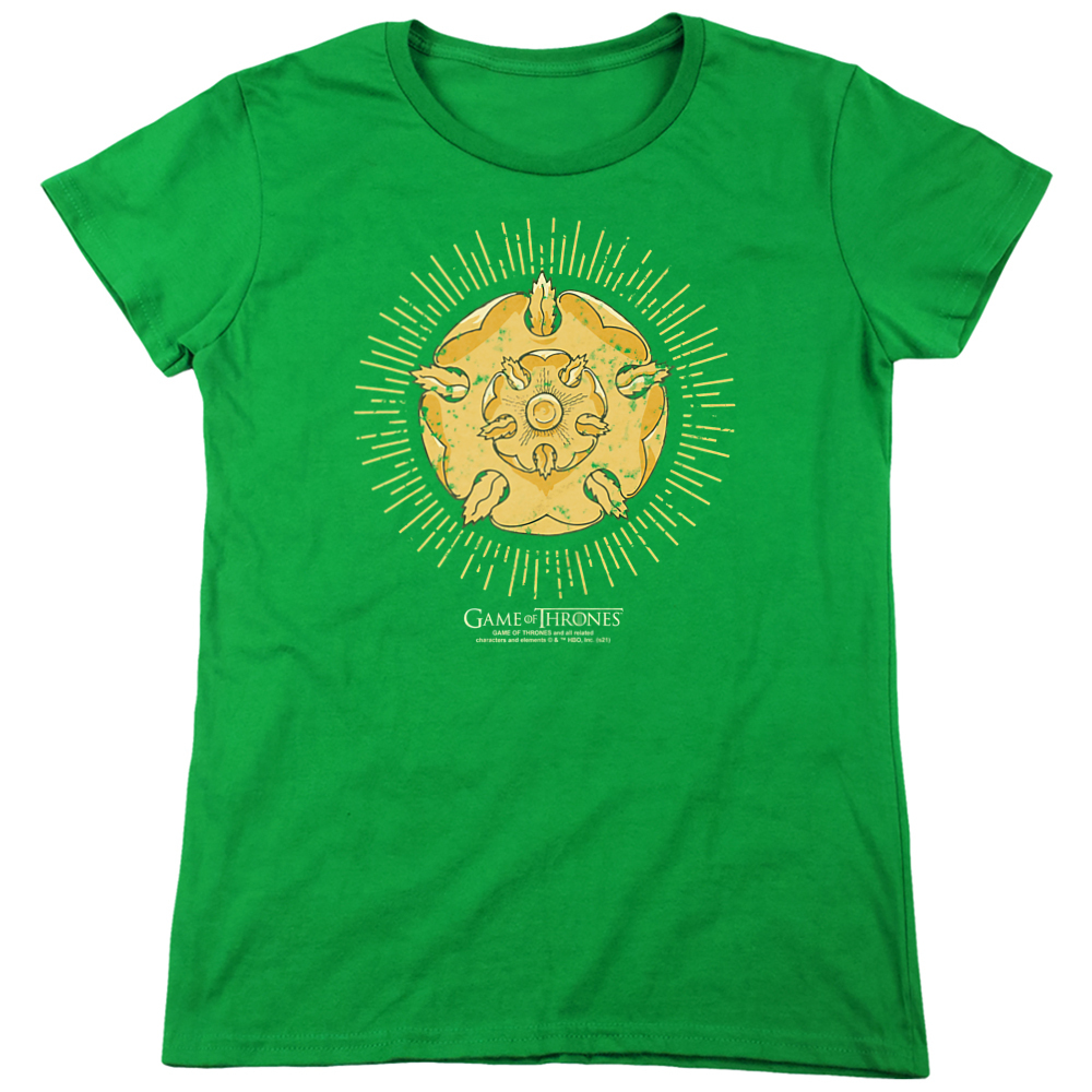 Game of Thrones Tyrell Burst Logo Women's T Shirt, Tyrell Burst Logo ...