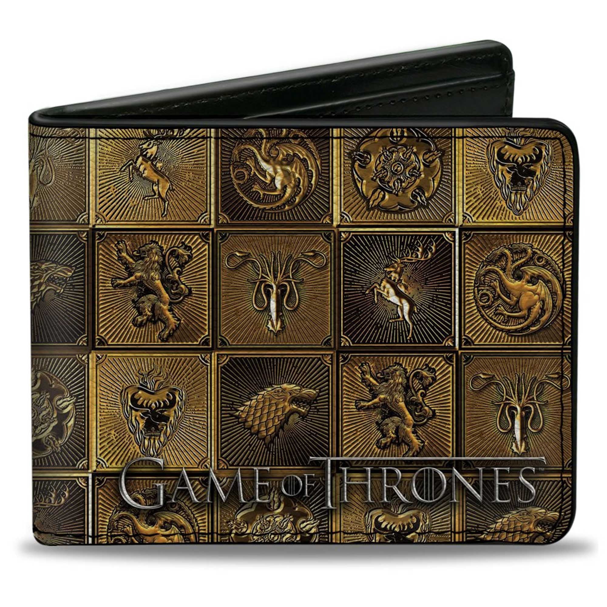 Game of Thrones Wallet, Bifold, Game of Thrones House Sigil Blocks Gold ...
