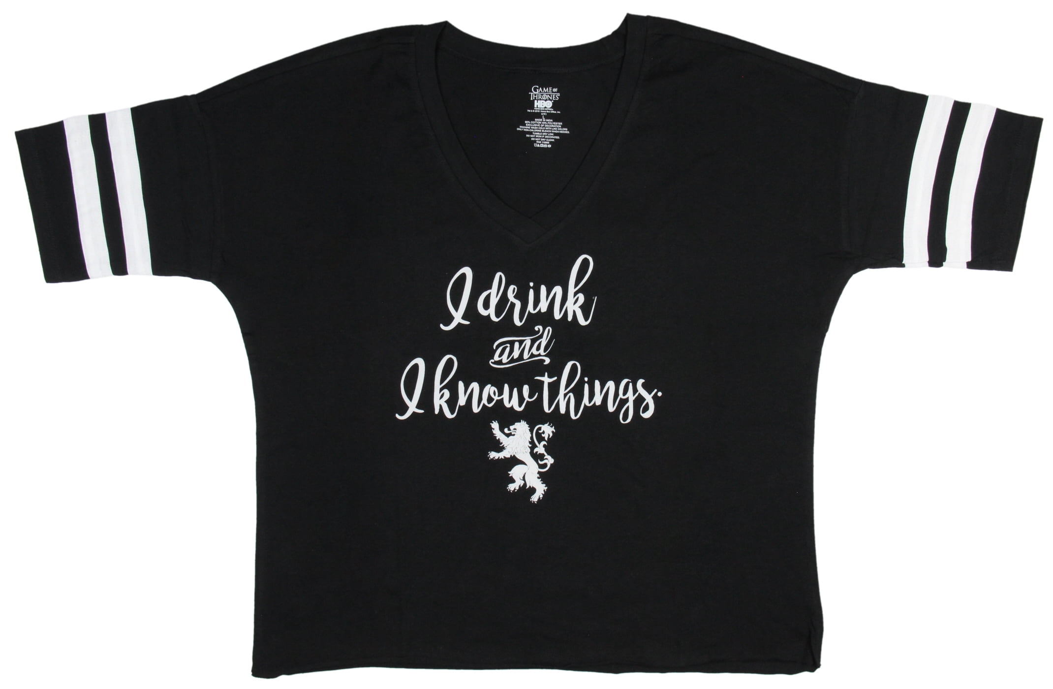 Game of Thrones Women's Tyrion Lannister I Drink And I Know Things ...