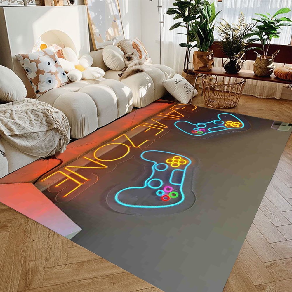 Game ole Symbols Cards Game Rug Teen Kawaii Living Room Bedroom Anime ...