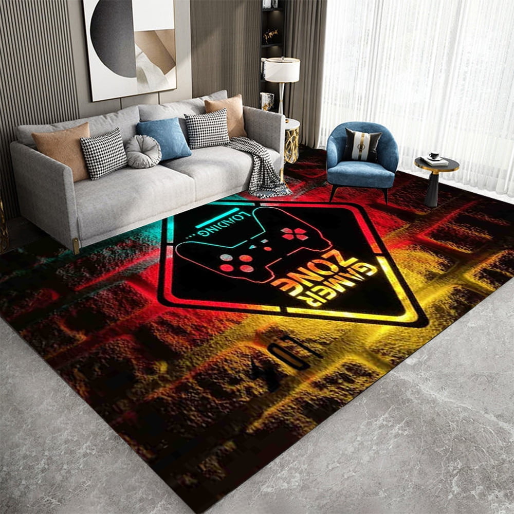 Game ole Symbols Cards Game Rug Teen Kawaii Living Room Bedroom Anime ...