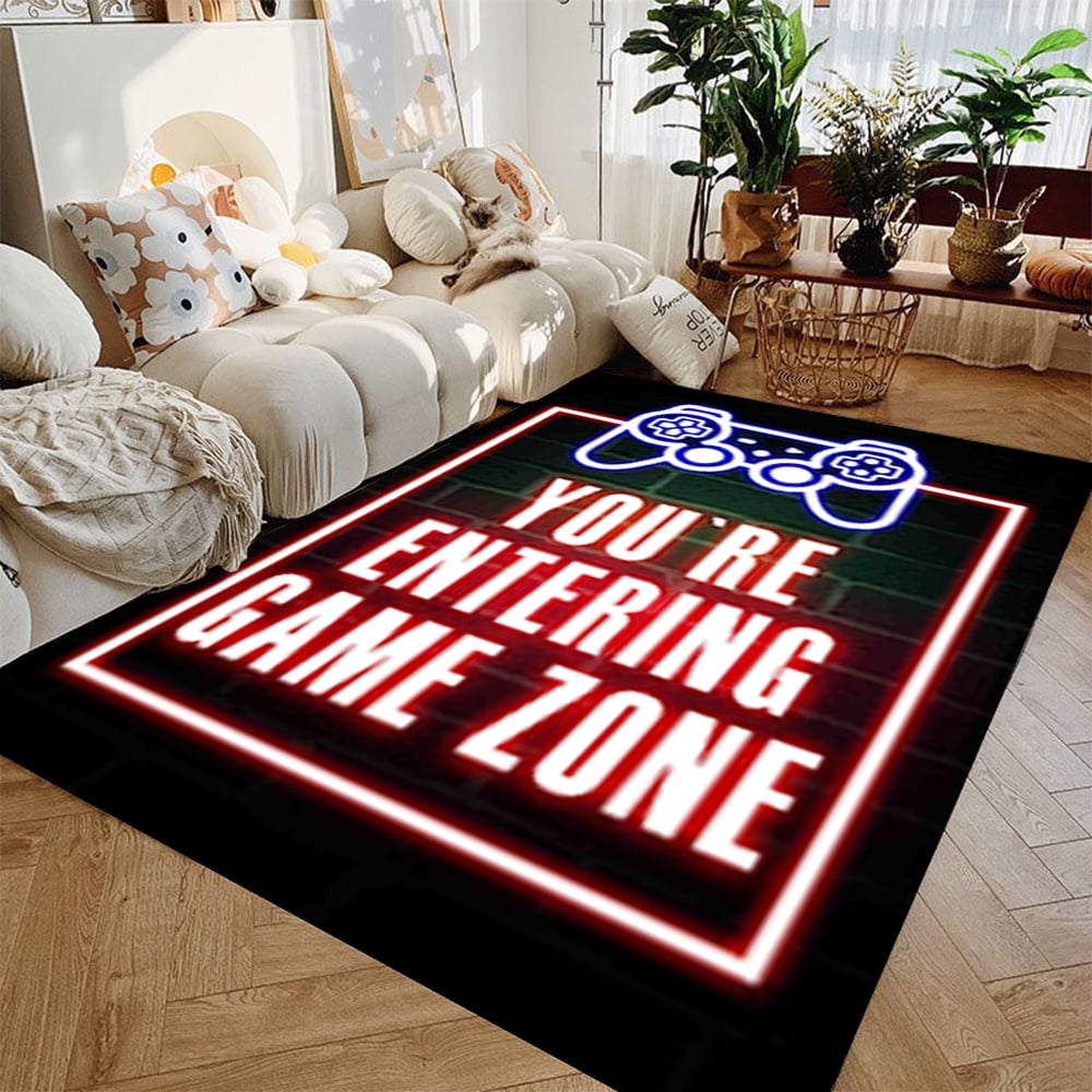 Game ole Symbols Cards Game Rug Teen Kawaii Living Room Bedroom Anime ...