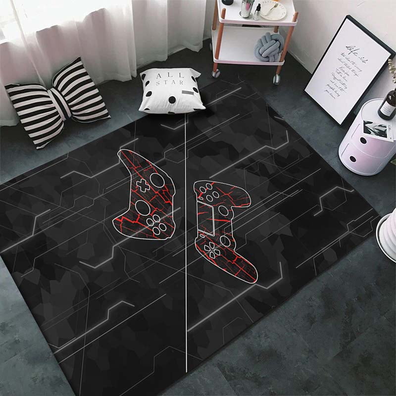 Game ole Symbols Gamepad Rug Teen Cool Carpet Living Room Bedroom Rug ...
