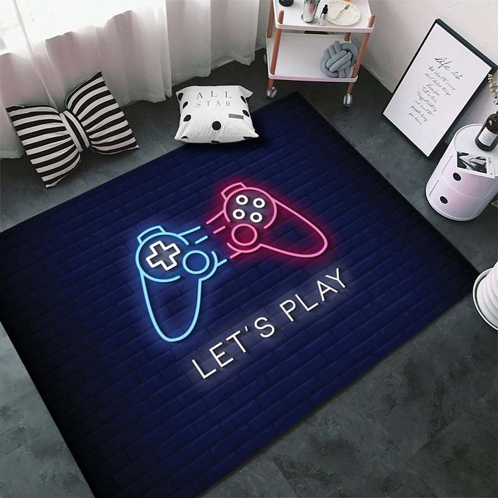 Game ole Symbols Gamepad Rug Teen Cool Carpet Living Room Bedroom Rug ...