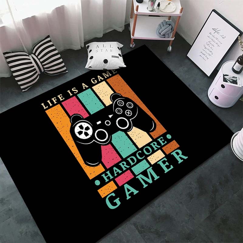 Game ole Symbols Gamepad Rug Teen Cool Carpet Living Room Bedroom Rug ...