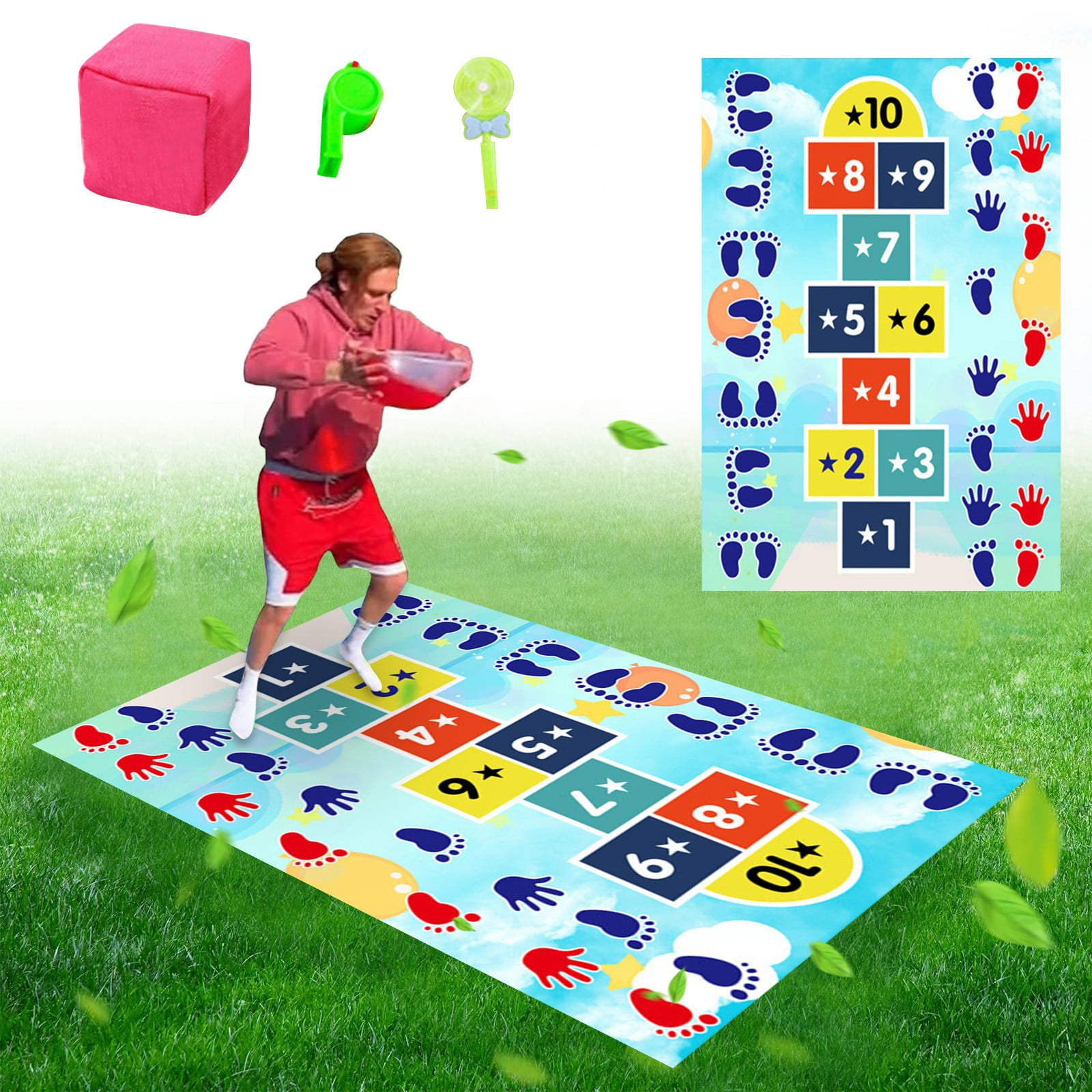 Game pad|Blue|Slide Hopscotch Games For Adults Hands And Feet Sports ...