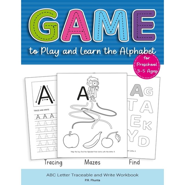 Game to Play and Learn the Alphabet for Preschool 3-5 Ages: Tracing ...