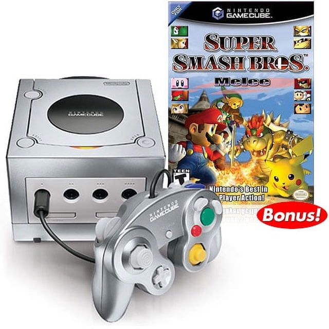 GameCube System with Bonus Super Smash Bros - Walmart.com