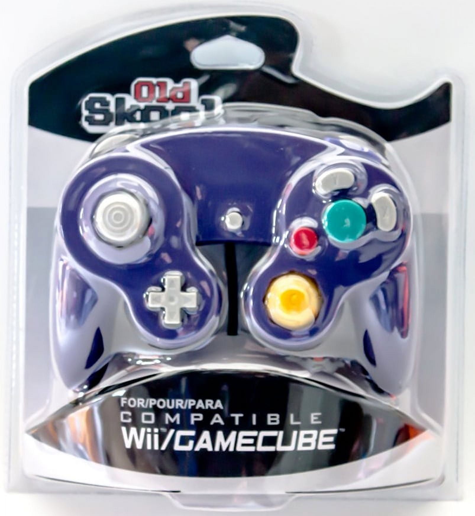 Old Skool GameCube / Wii Compatible Controller - Purple, Vibration ...